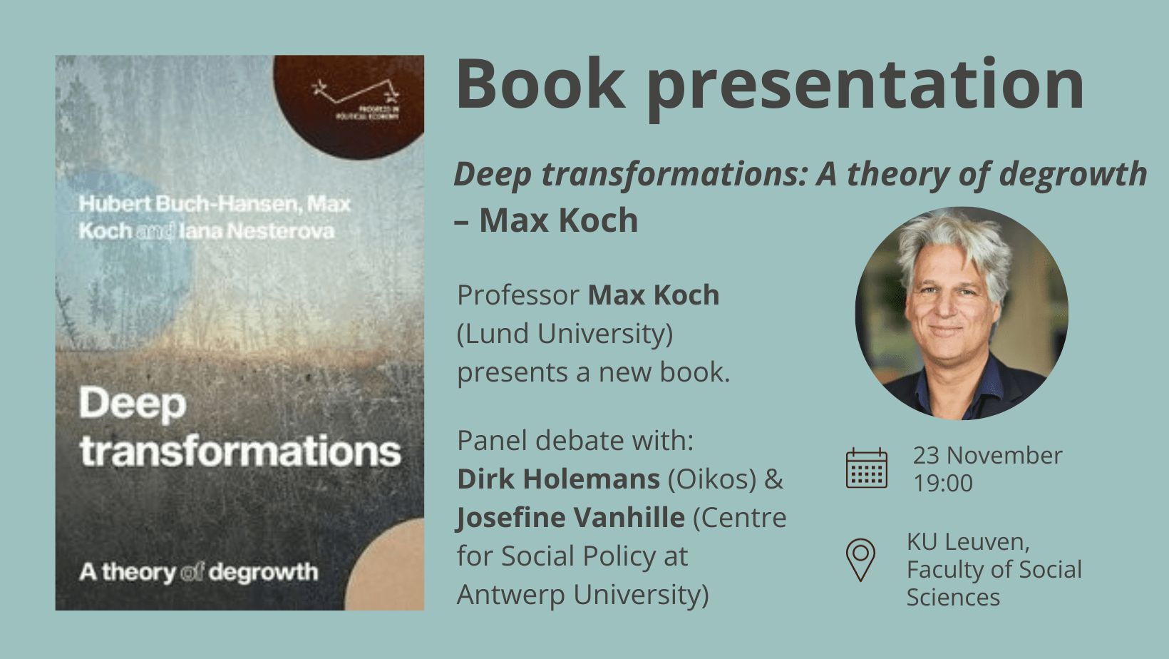 Book presentation ‘Deep transformations: A theory of degrowth’ - Max ...